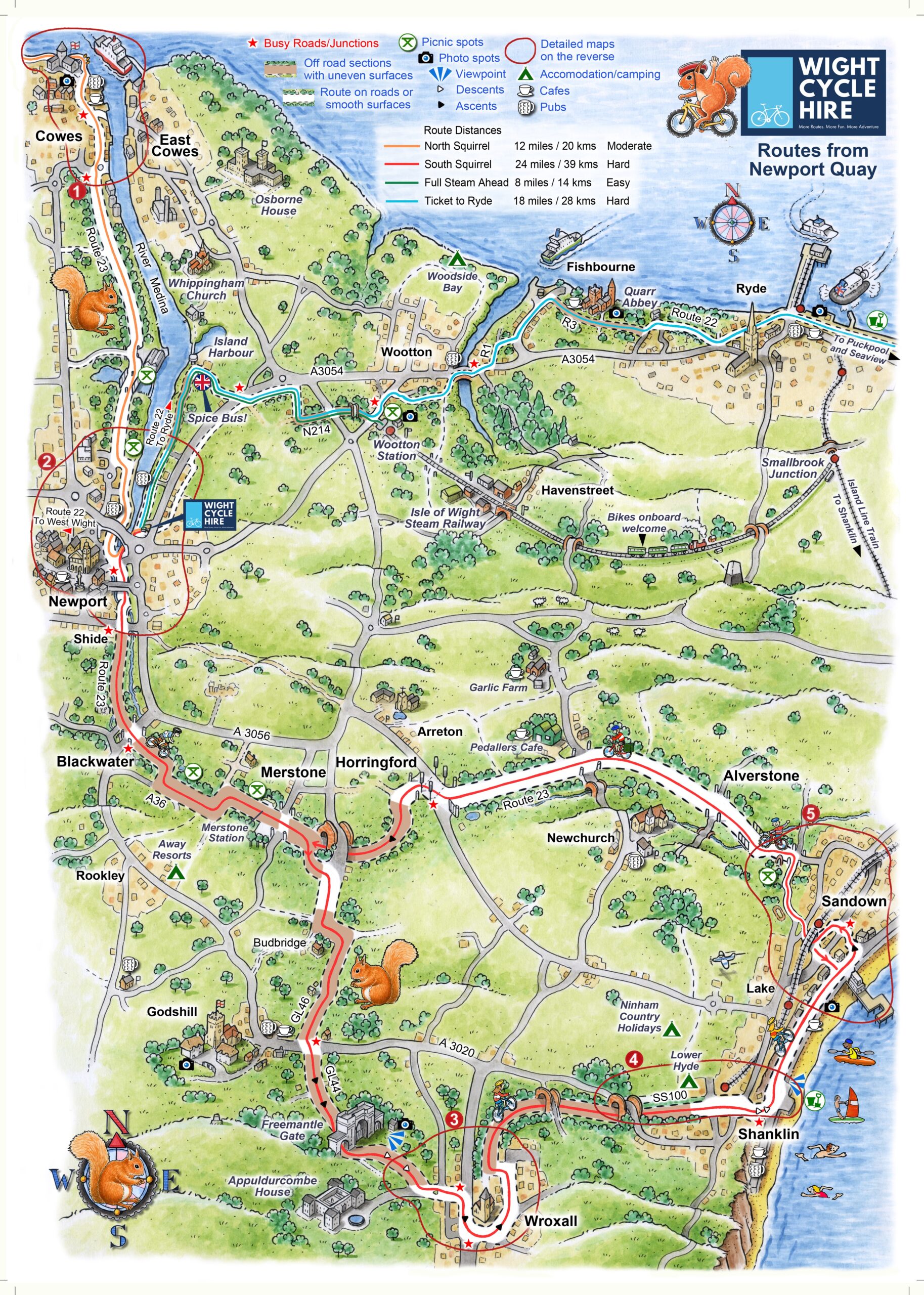 The Red Squirrel Trail - Wight Cycle Hire